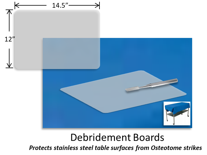 LABboards 12" X 14.5" Single-use Debridement Boards - 25-Count Pack ...